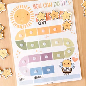 Printable Reward Chart for Kids Toddler Goal Chart Printable Kids ...
