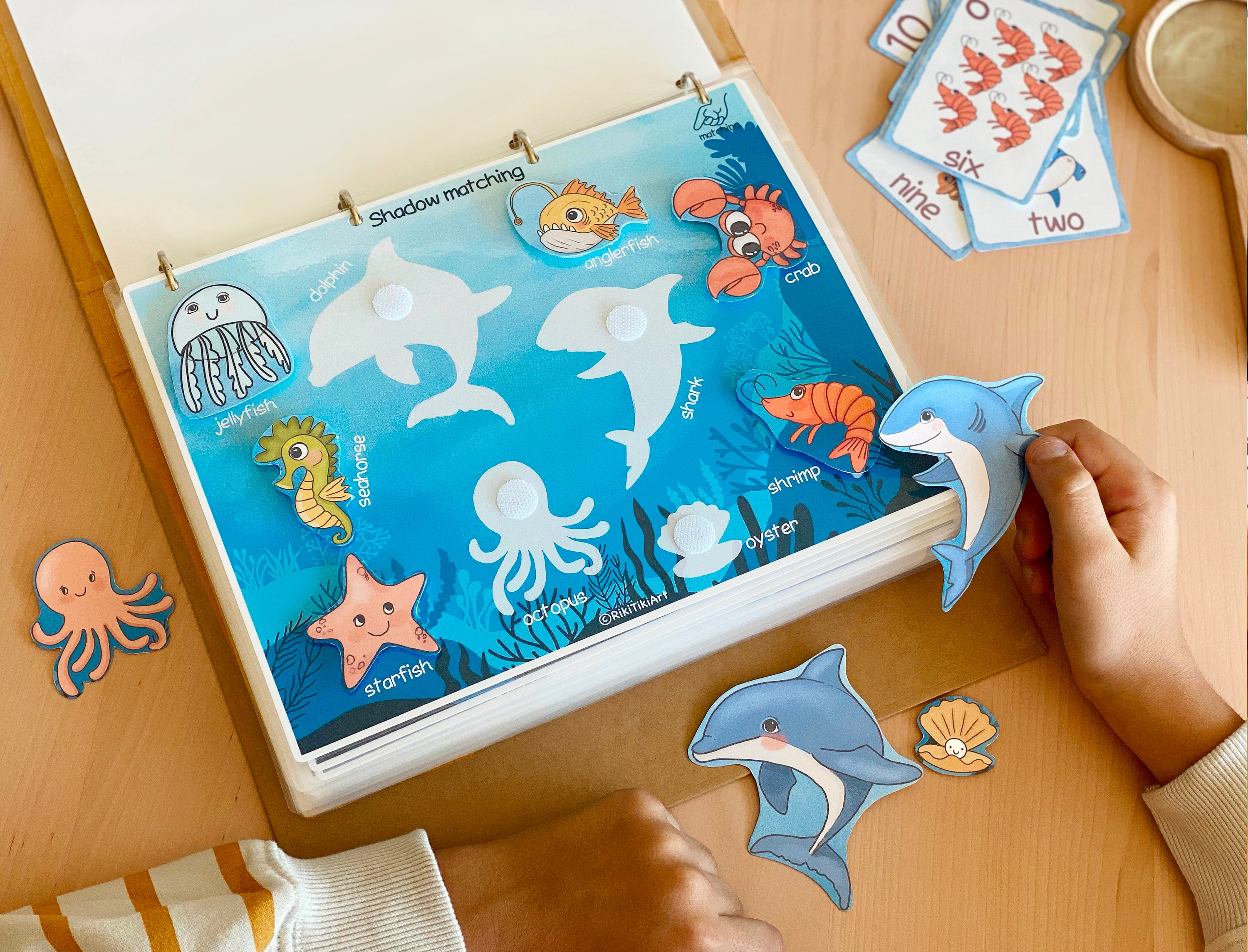 Ocean Animals Toddler Busy Book Printable Learning Binder Homeschool ...