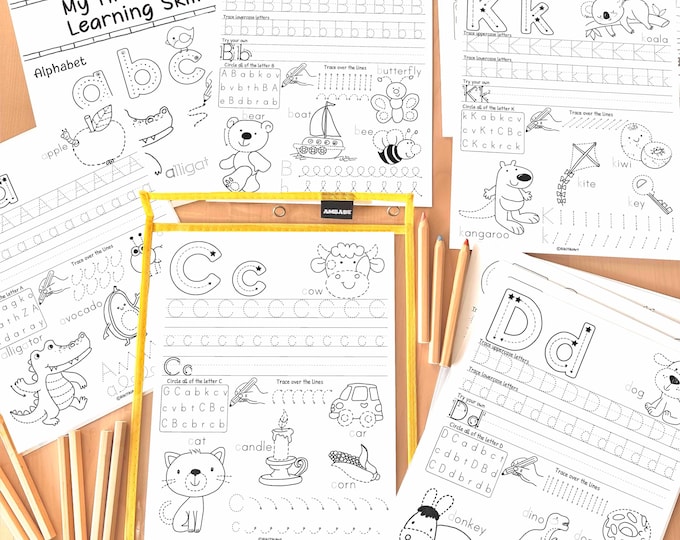 Letter P Worksheet - Etsy