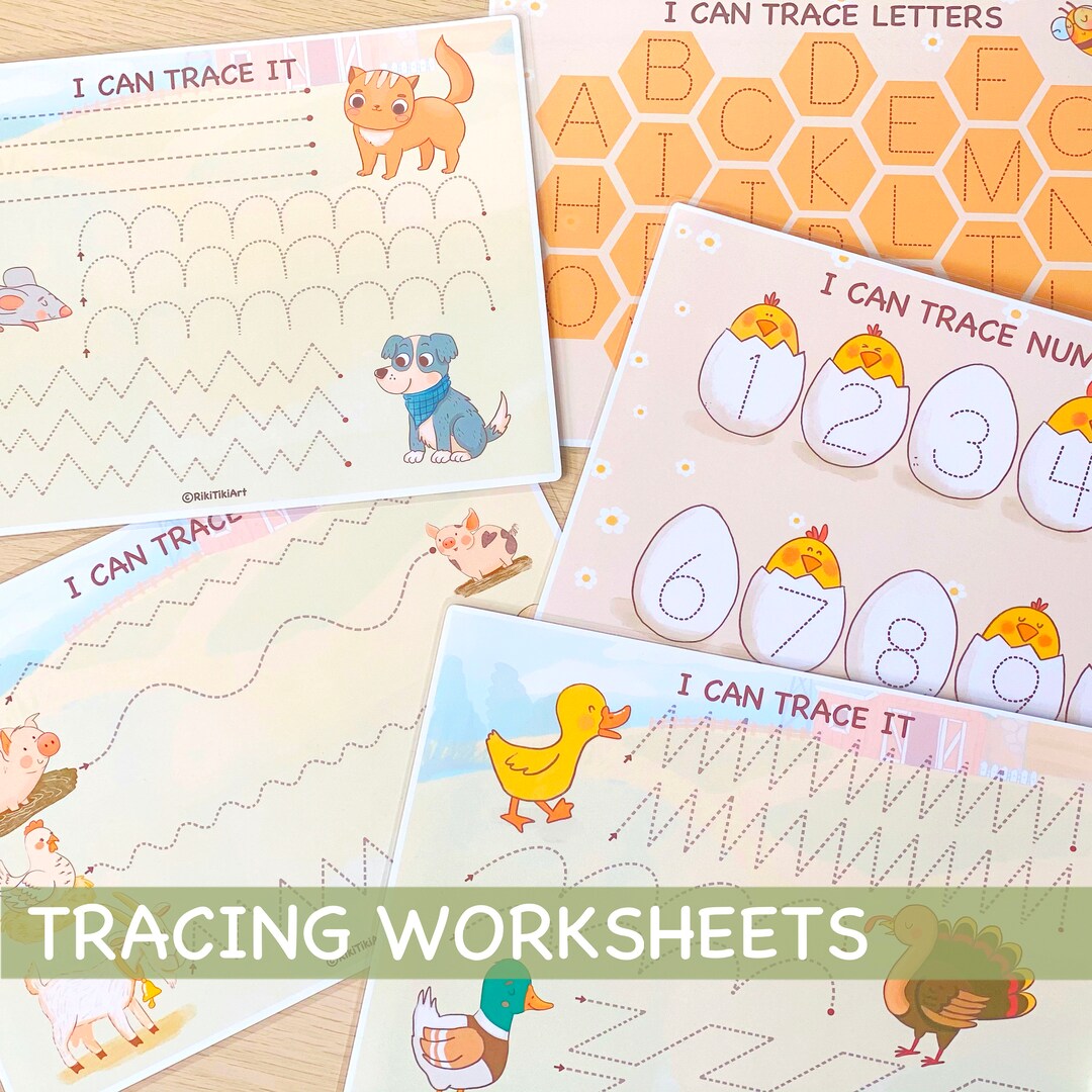 Tracing Worksheets Toddler Handwriting Practice Sheets Kindergarten Pre ...