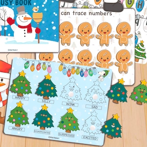 Christmas Busy Book for Toddler Printable Homeschool Resources ...