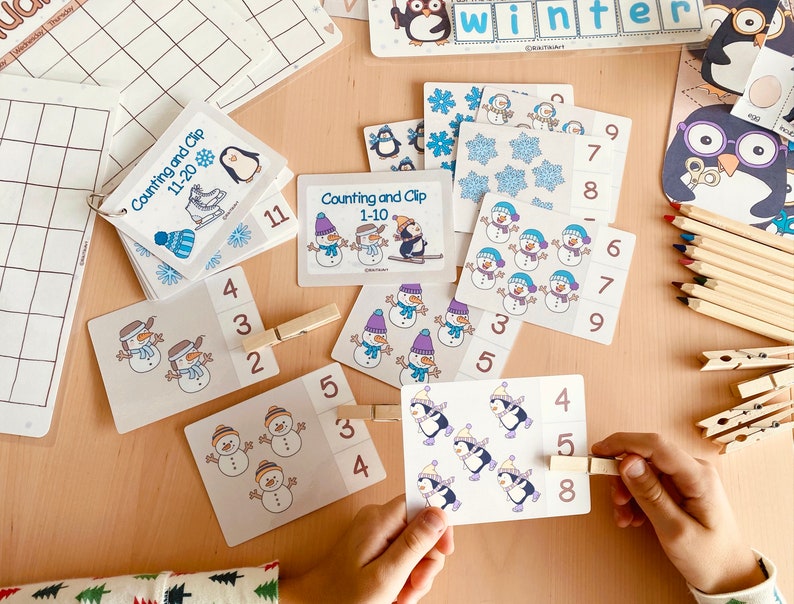 Winter Activities for Kids Printable Kindergarten Pre-k Winter - Etsy