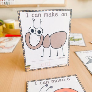 Insects Play Dough Mats Summer Theme Playdough Mats Bug Montessori ...