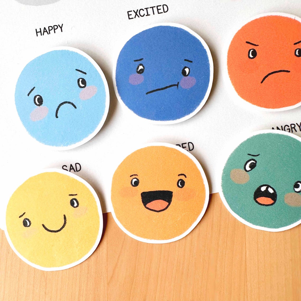 Emotions Activity for Kids, Emotion Matching Game Kindergarten Pre-k ...