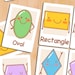Geometric Shapes Flash Cards Printable Montessori Materials Preschool ...