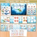 Ocean Animals Toddler Busy Book Printable Learning Binder Homeschool ...