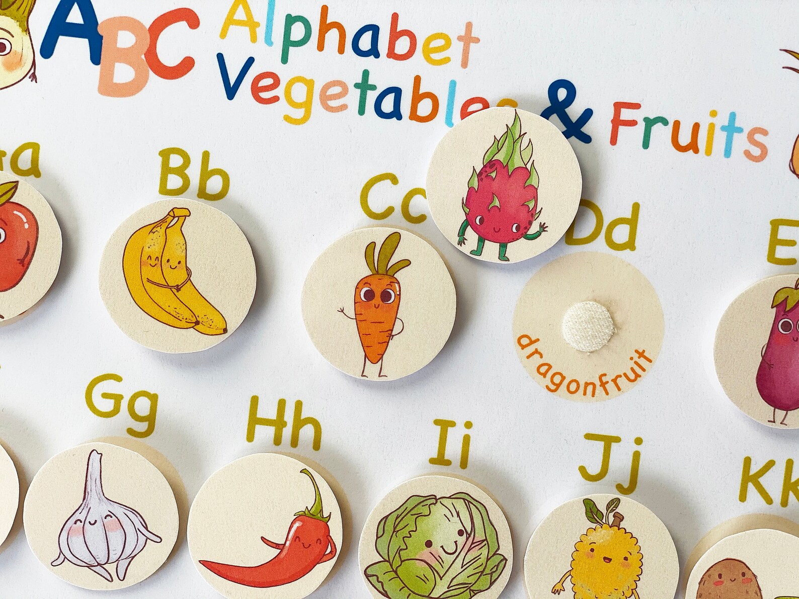 Fruits and Vegetables Alphabet Worksheets Beginning Sounds | Etsy