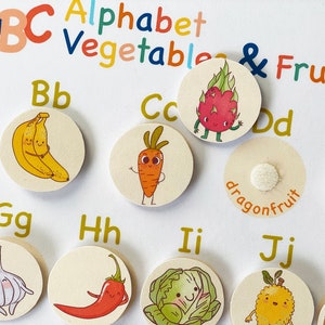 Fruits and Vegetables Alphabet Worksheets Beginning Sounds Learning ...