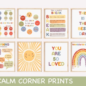 School Counseling Posters Calm Down Corner Downloadable Prints Social ...