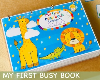 Farm Busy Book Printable Toddler Activities Montessori Homeschool ...