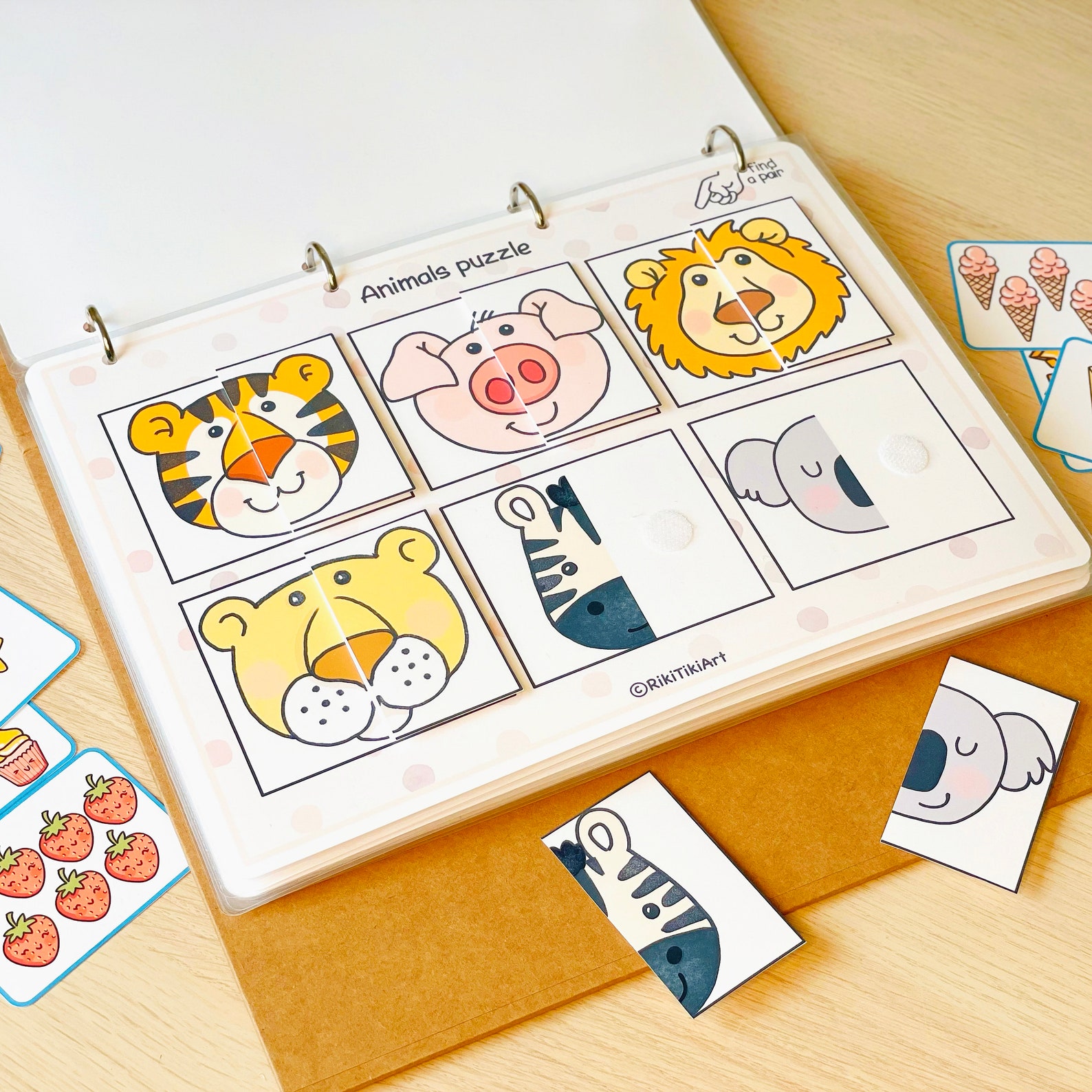 Toddler Learning Binder Printable Toddler Busy Book Girl Version ...