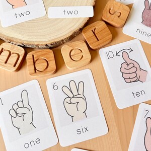 ASL Numbers Flash Cards 0-20 American Sign Language Flashcards for Kids ...