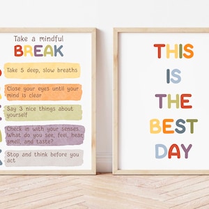 School Counseling Posters Calm Down Corner Downloadable Prints Social ...