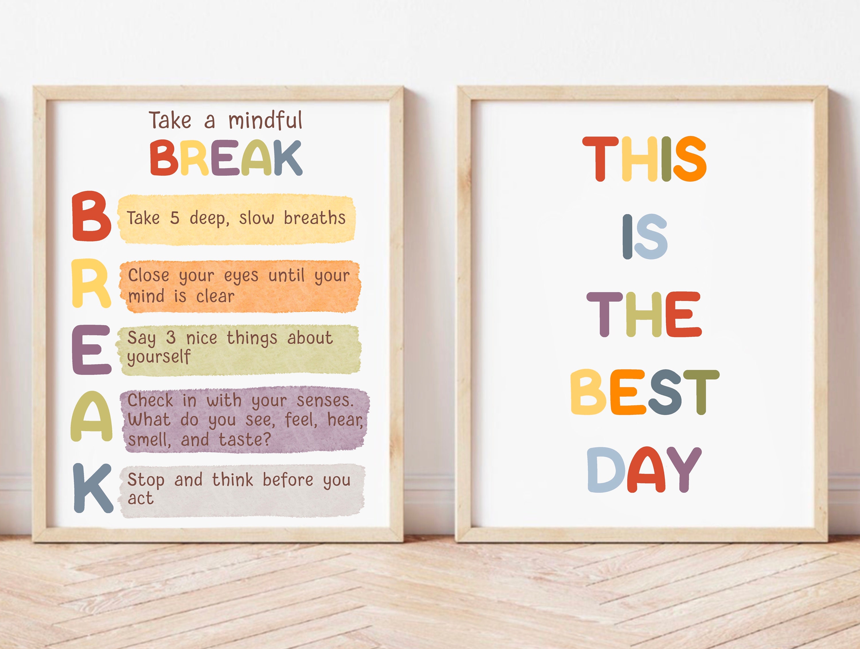 School Counseling Posters Calm Down Corner Downloadable Prints Social ...