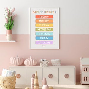Days of the Week - Classroom Posters, Printable Montessori Materials ...