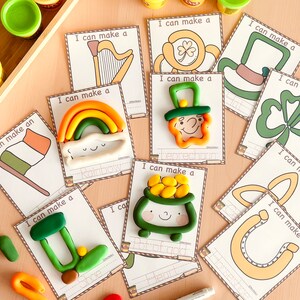 St Patricks Day Play Dough Mats Preschool Activities for Kids ...