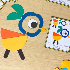 Montessori Printable Puzzle Preschool Toddler Activities Pattern Blocks ...