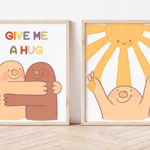 8 School Social Worker Office Decor Rainbow Calm Down Corner Posters ...