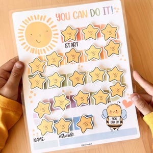 Printable Reward Chart for Kids Toddler Goal Chart Printable Kids ...