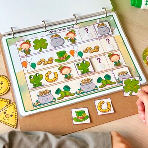 St Patricks Day Busy Book Printable Toddler Learning Binder Preschool ...