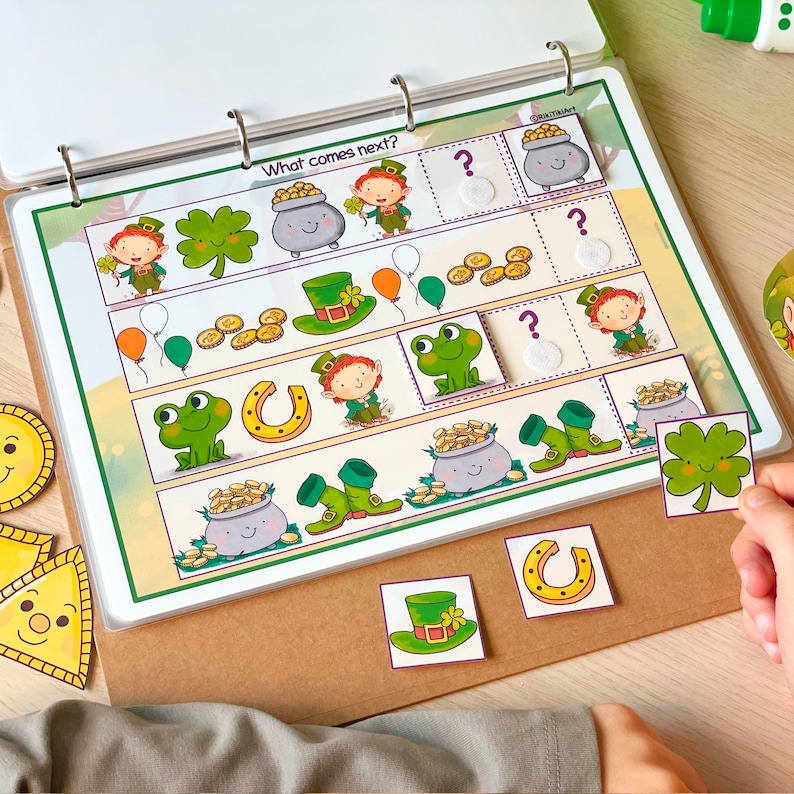 St Patricks Day Busy Book Printable Toddler Learning Binder - Etsy