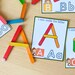ABC Popsicle Sticks Alphabet Activity Game for Toddlers Montessori ...