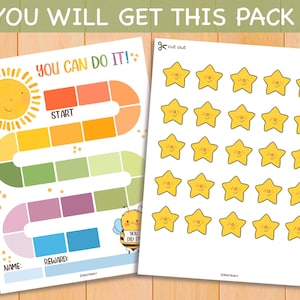 Printable Reward Chart for Kids Toddler Goal Chart Printable Kids ...