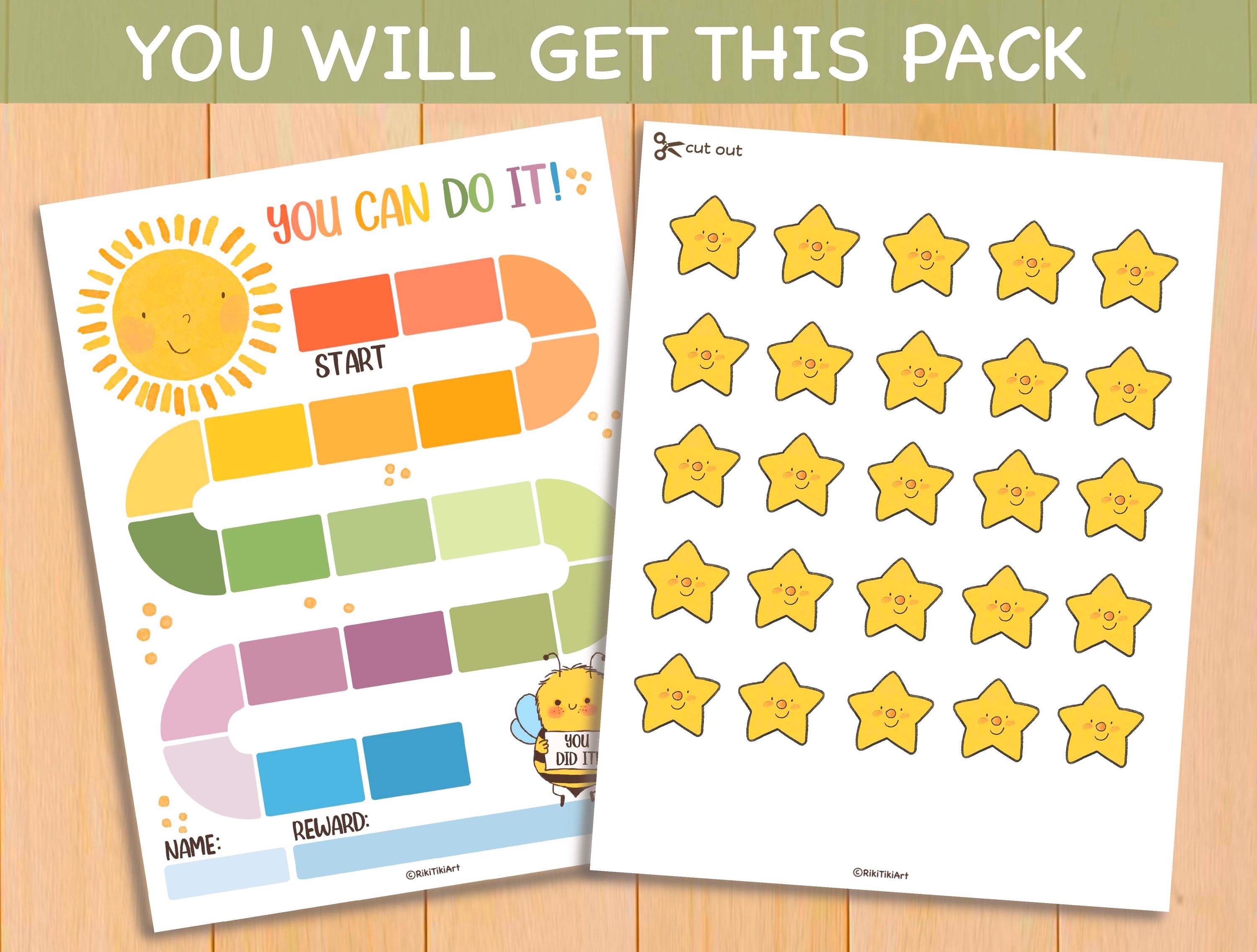 Printable Reward Chart for Kids Toddler Goal Chart Printable Kids ...