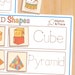 3D Shapes Learning Activity, Toddler Busy Book Printable Preschool ...