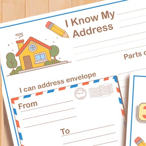 Phone Number and Address Preschool Curriculum, Printable Toddler ...