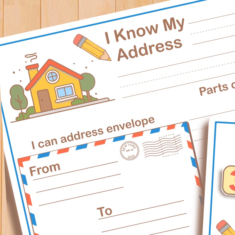 Phone Number and Address Preschool Curriculum, Printable Toddler ...