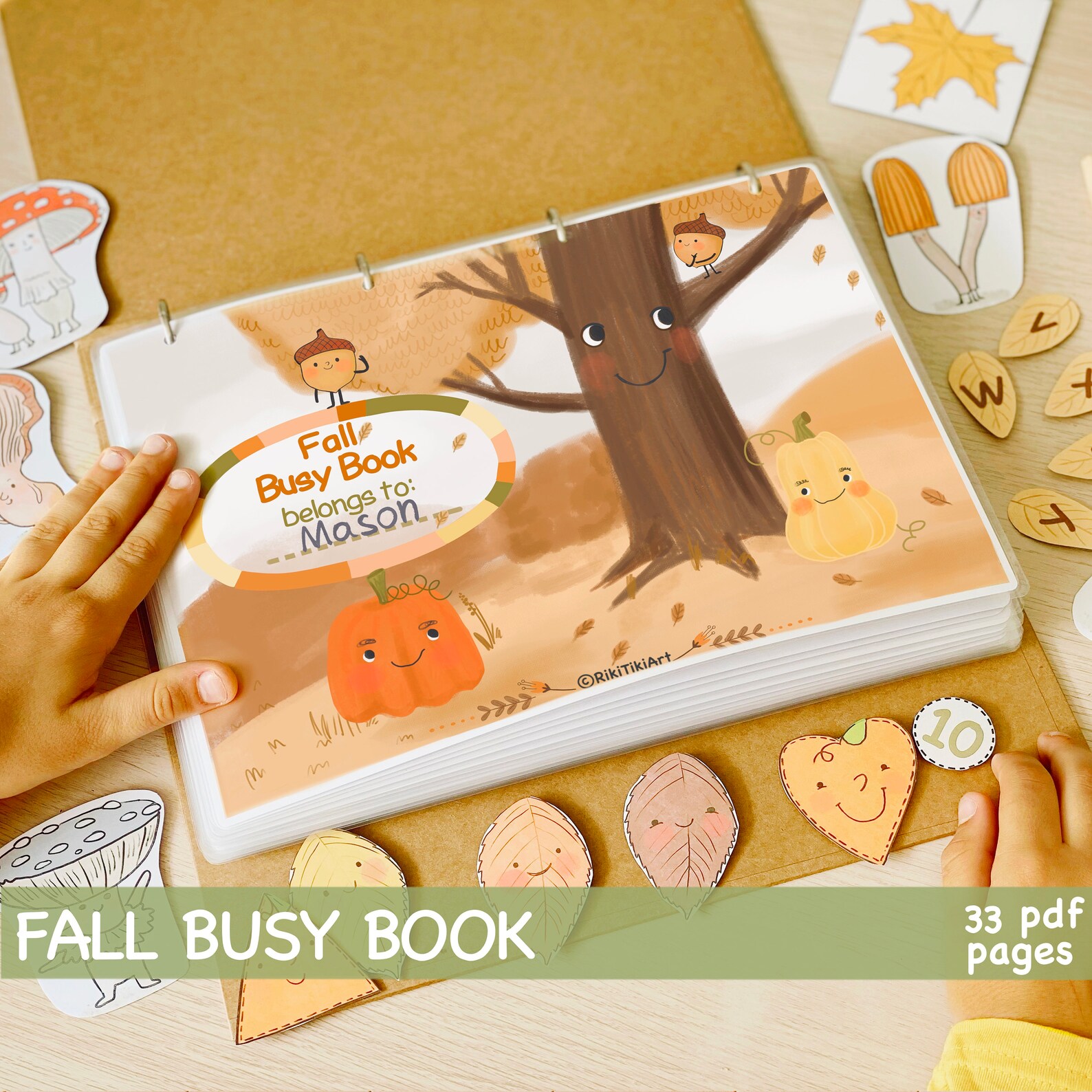 Fall Busy Book Printable Quiet Book Homeschool Learning - Etsy Canada