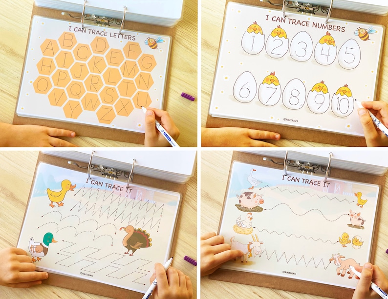 Farm Busy Book Printable Toddler Activities Montessori - Etsy