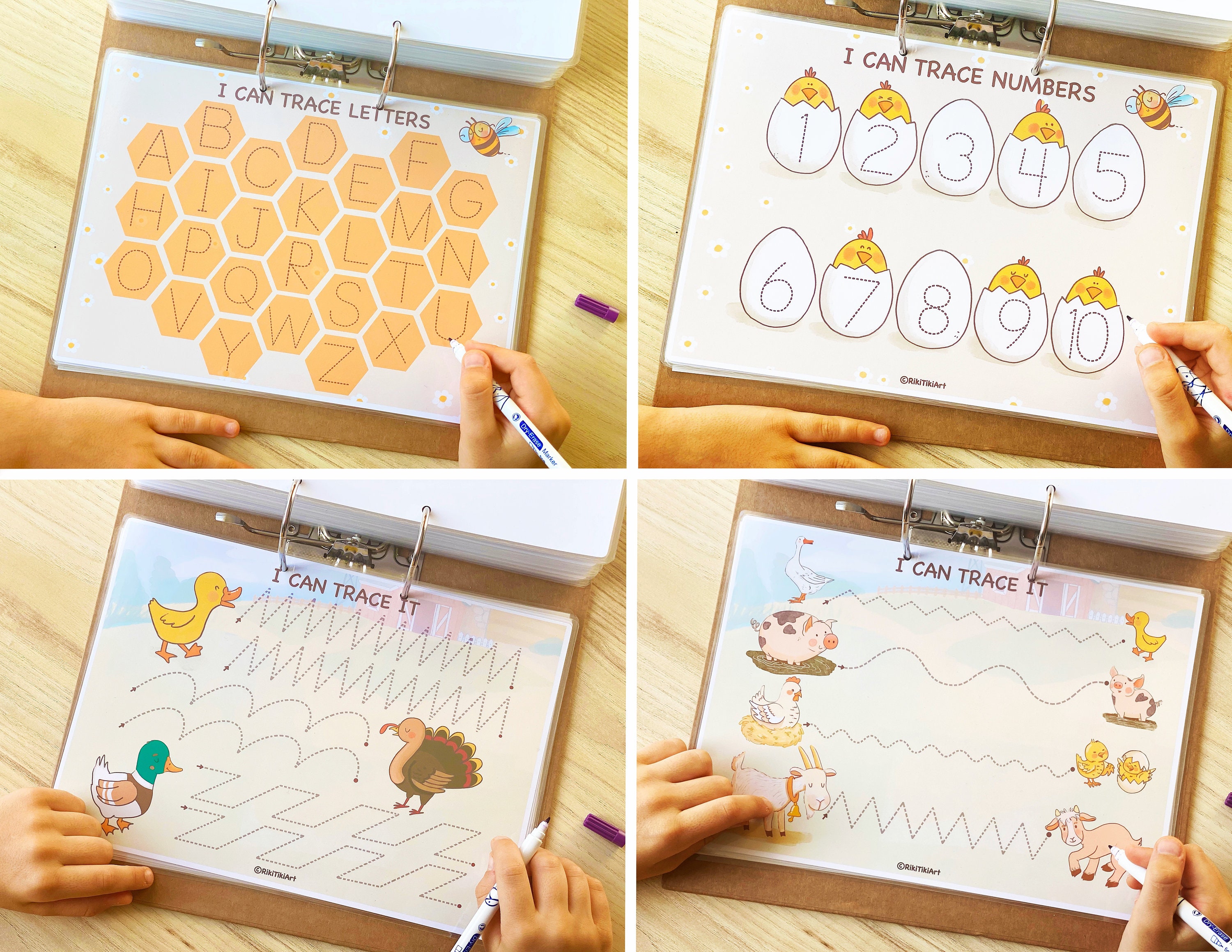 Farm Busy Book Printable Toddler Activities Montessori - Etsy Canada