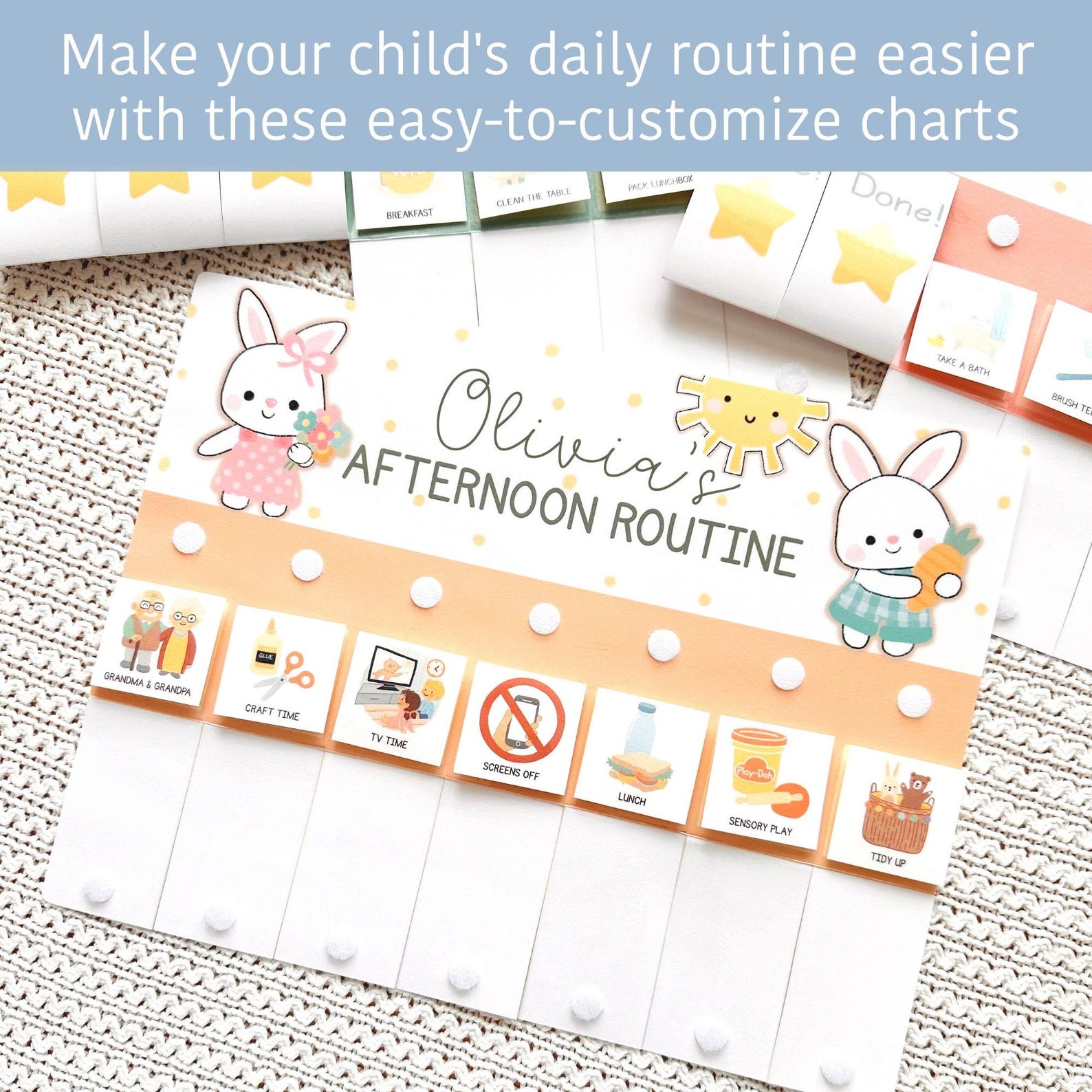 Toddlers Routine Flip Chart Editable Morning Routine Chart for Kids ...