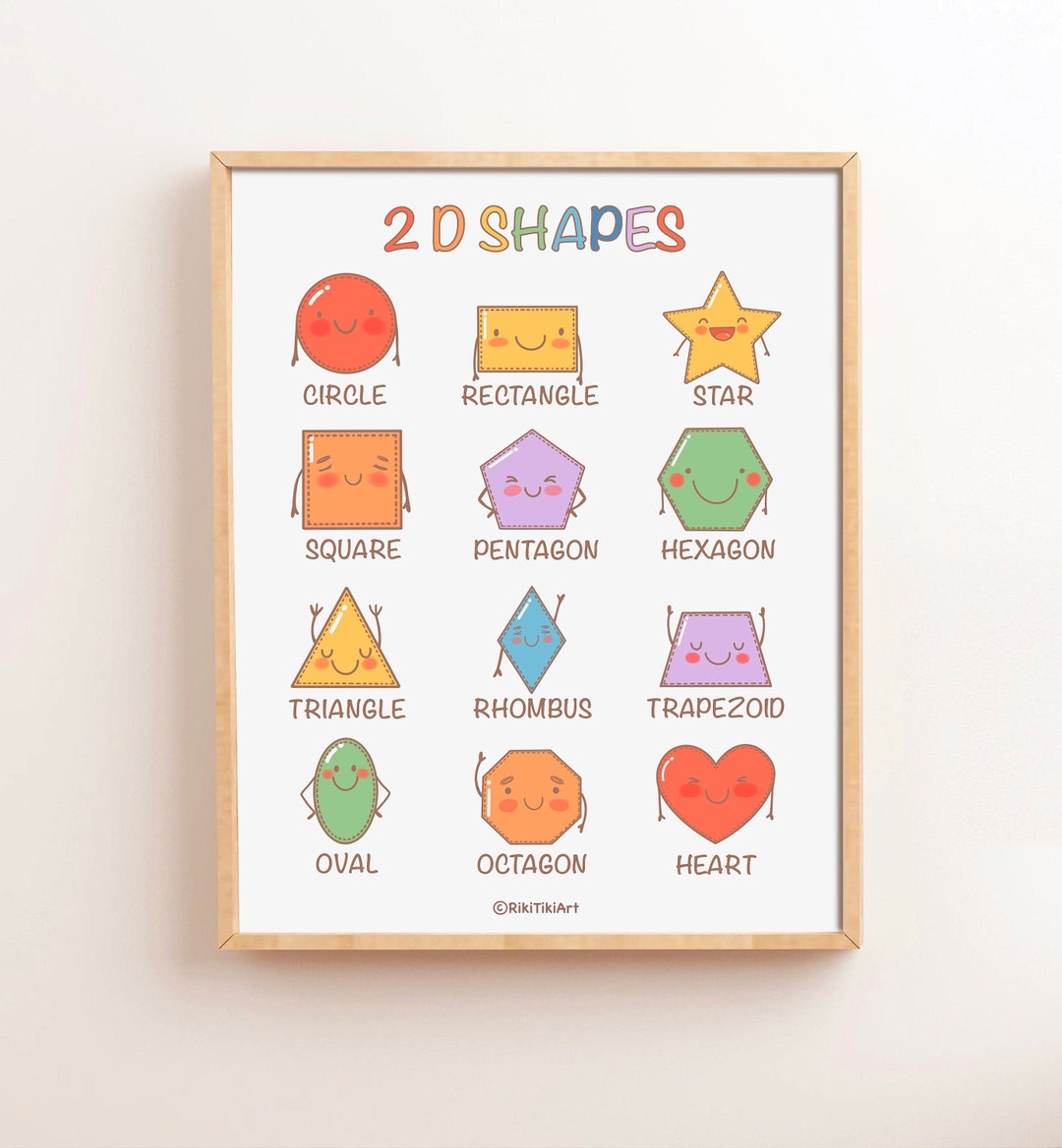 Geometric Shapes Toddler Classroom Posters, Printable Montessori ...