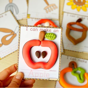 Fall Play Dough Mats Preschool Printables Play Doh Mats Homeschool ...