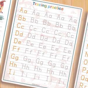 Tracing Alphabet, Preschool Learning Folder, Busy Book Printable ...