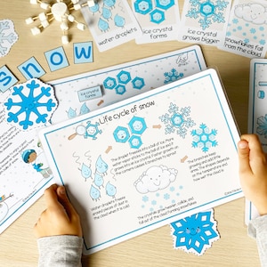 Snow Unit Study Snowflakes Printable Resources Homeschool Learning ...