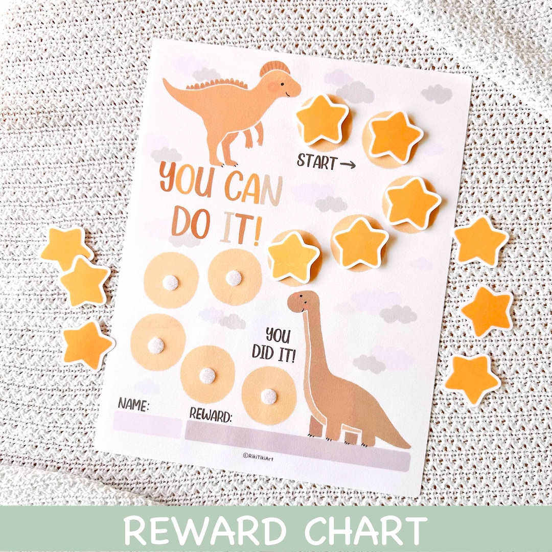 Dinosaur Behavior Chart Printable Reward Chart for Kids Chore Chart ...