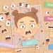Emotions Activity for Kids Girl Version Printable Toddler Feeling Chart ...