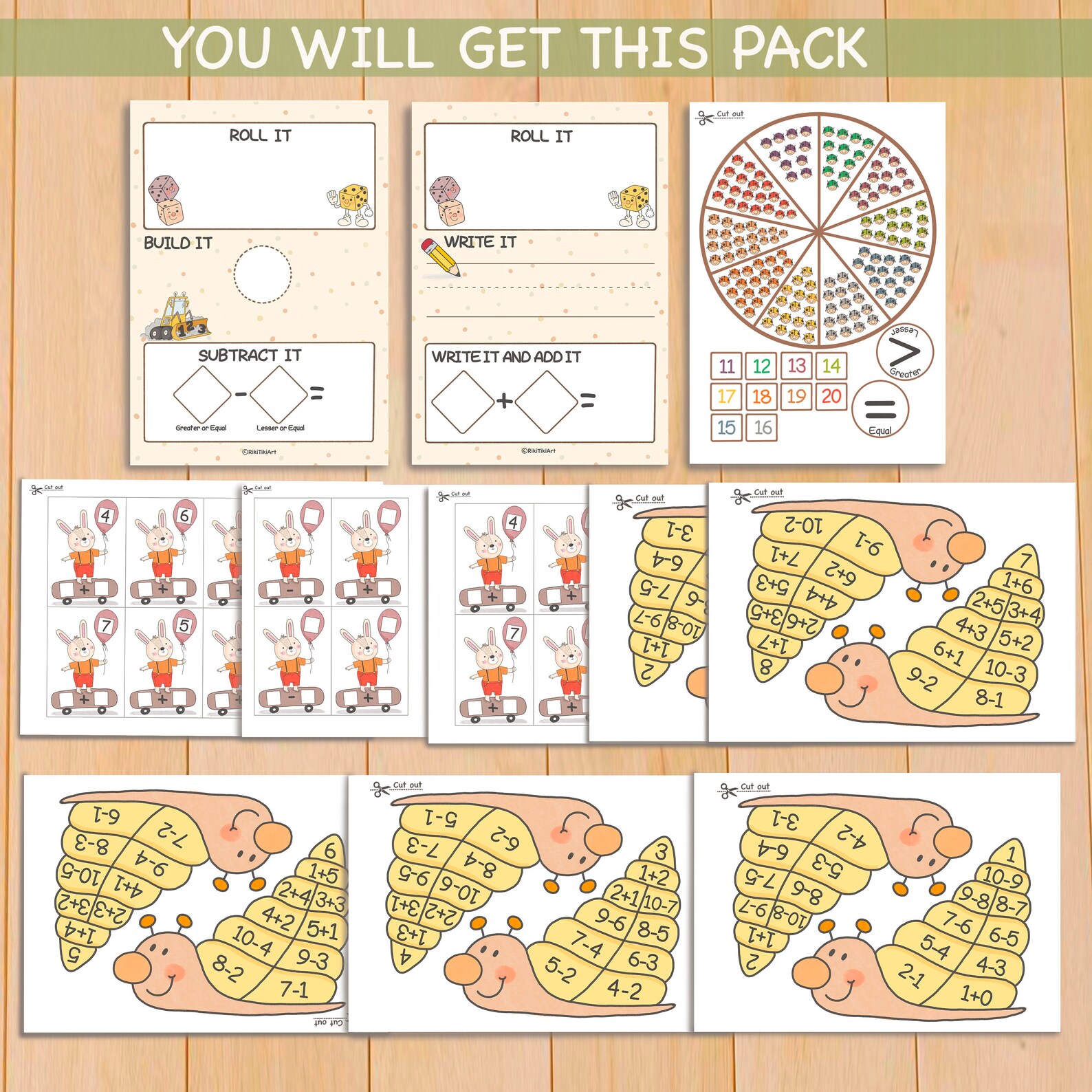 Math Printable Worksheets Preschool Curriculum Homeschool - Etsy