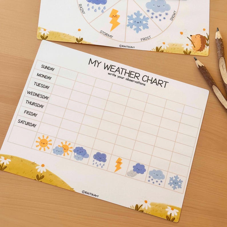 Printable Weather Wheel Activity, Preschool Weather Chart, Busy Book ...