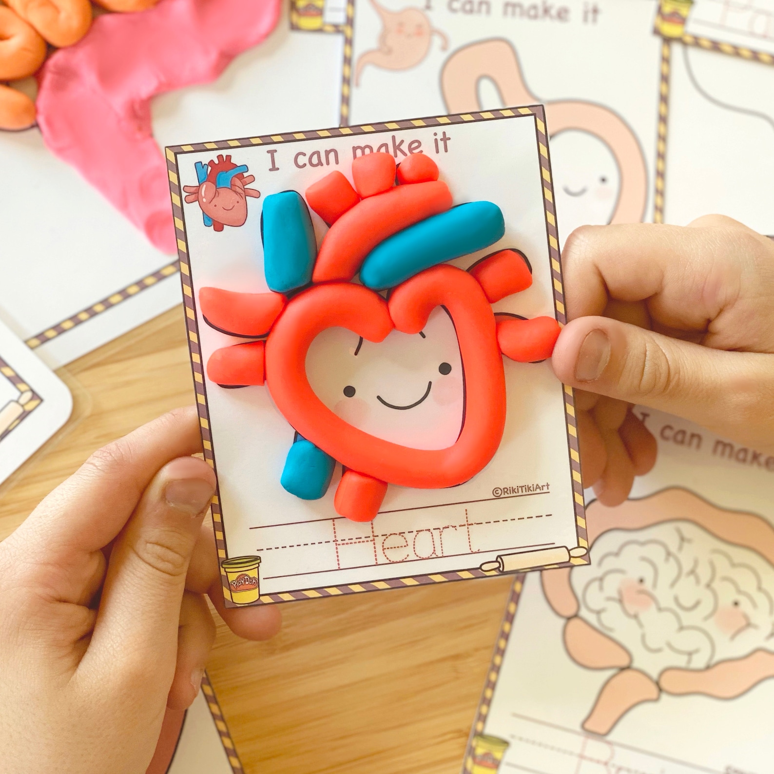 Human Organs Play Dough Mats Fine Motor Skills Preschool - Etsy