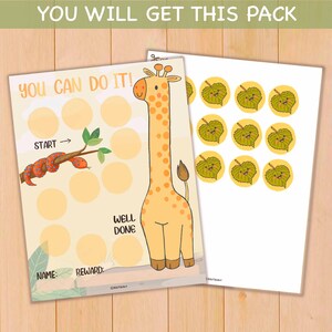 Reward Chart Printable Chore Chart for Kids Toddler Behavior Chart Kids ...