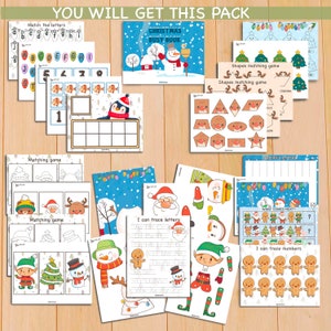 Christmas Busy Book for Toddler Printable Homeschool Resources ...