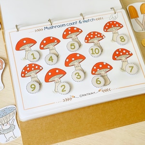 Fall Busy Book Printable Quiet Book Homeschool Learning Materials ...