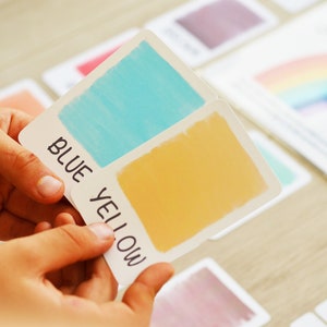 Color Flashcards, Homeschool Montessori Materials, Toddler Flash Cards ...