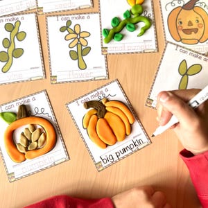 Pumpkin Play Dough Mats: Fall Fine Motor Activity (digital Download) - Etsy