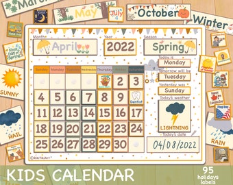 Kids Weather Chart - Etsy